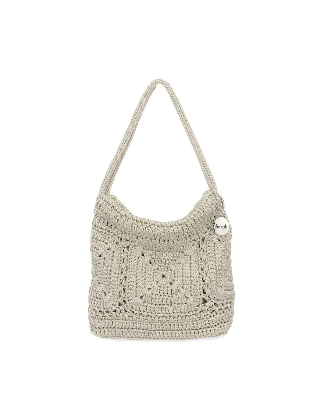 The Sak Ava Crochet Mini Hobo in White | Lyst