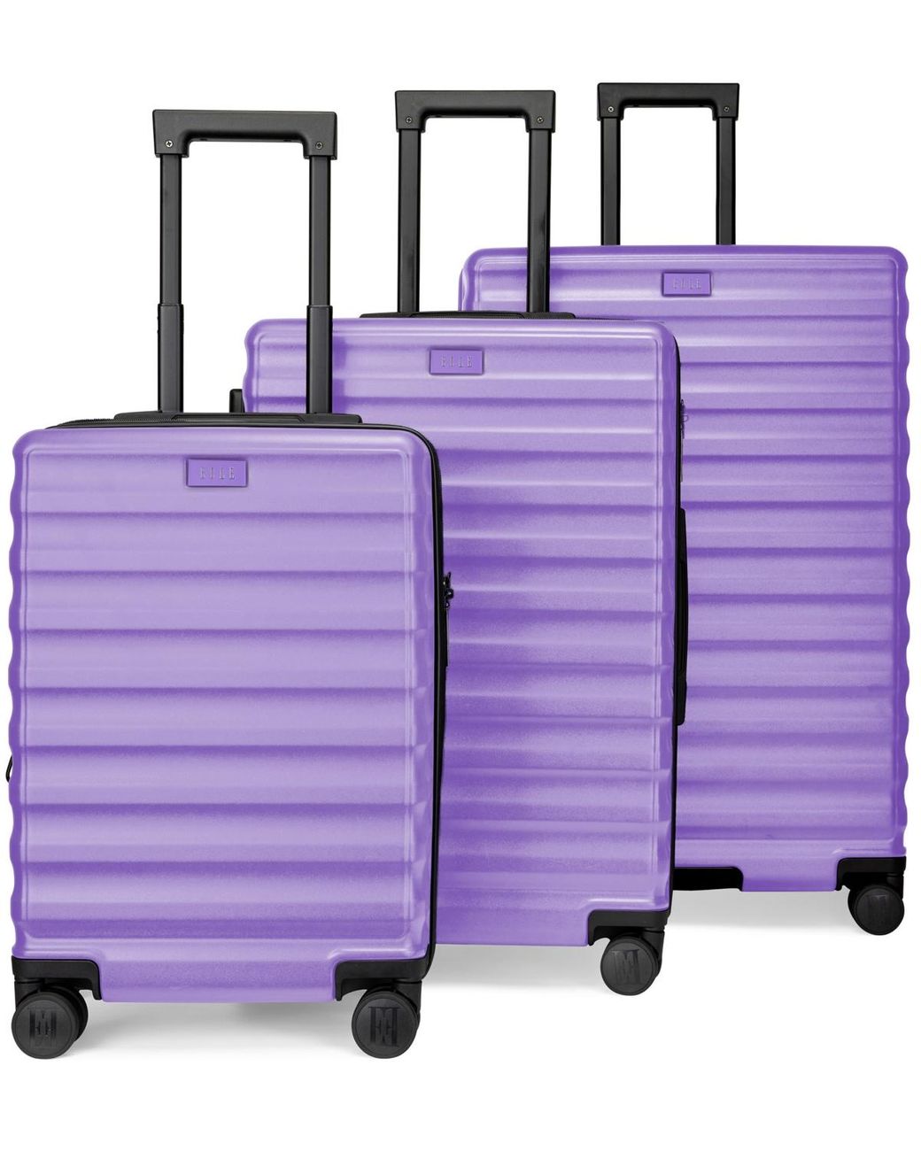 Elle Excursion 3-piece Expandable Chic Spinner luggage Set in Purple | Lyst