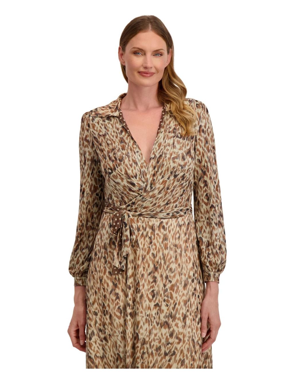 Laundry by Shelli Segal Angela Long Sleeve Reversible Wrap Dress in ...