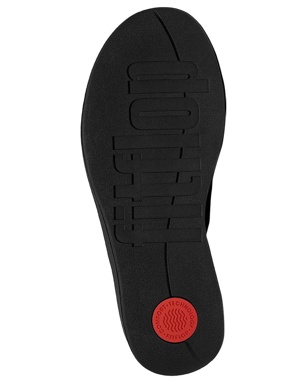 Fitflop Flatforms Wedge Toe-post Sandals in Black | Lyst