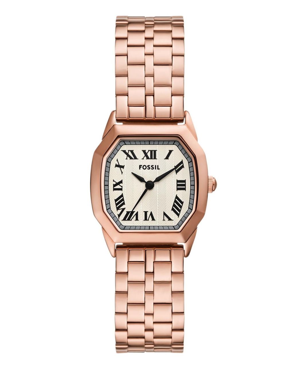 Fossil Harlow Three-hand Rose Gold-tone Stainless Steel Watch in ...