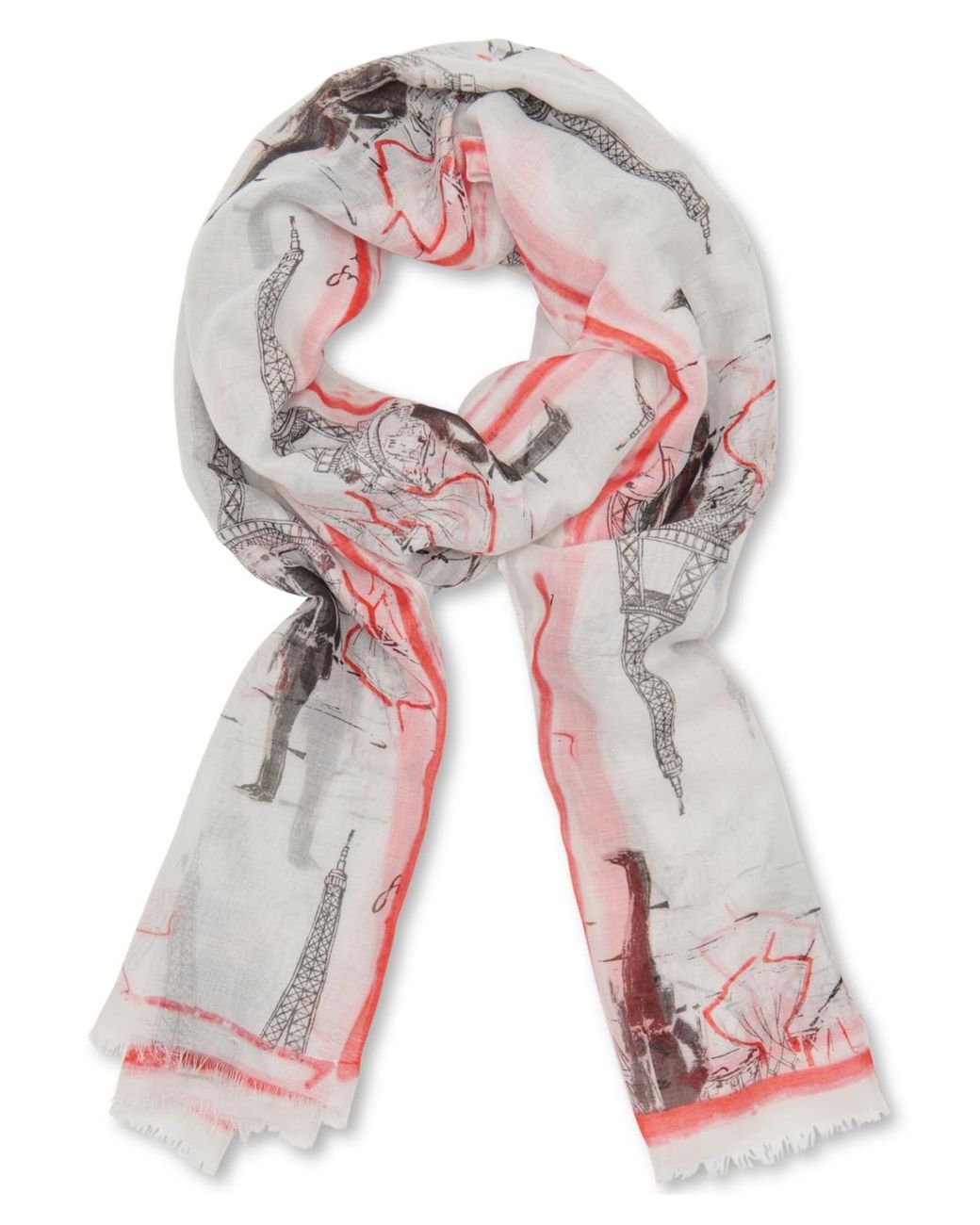 Karl Lagerfeld Eiffel Tower Wrap in Red | Lyst