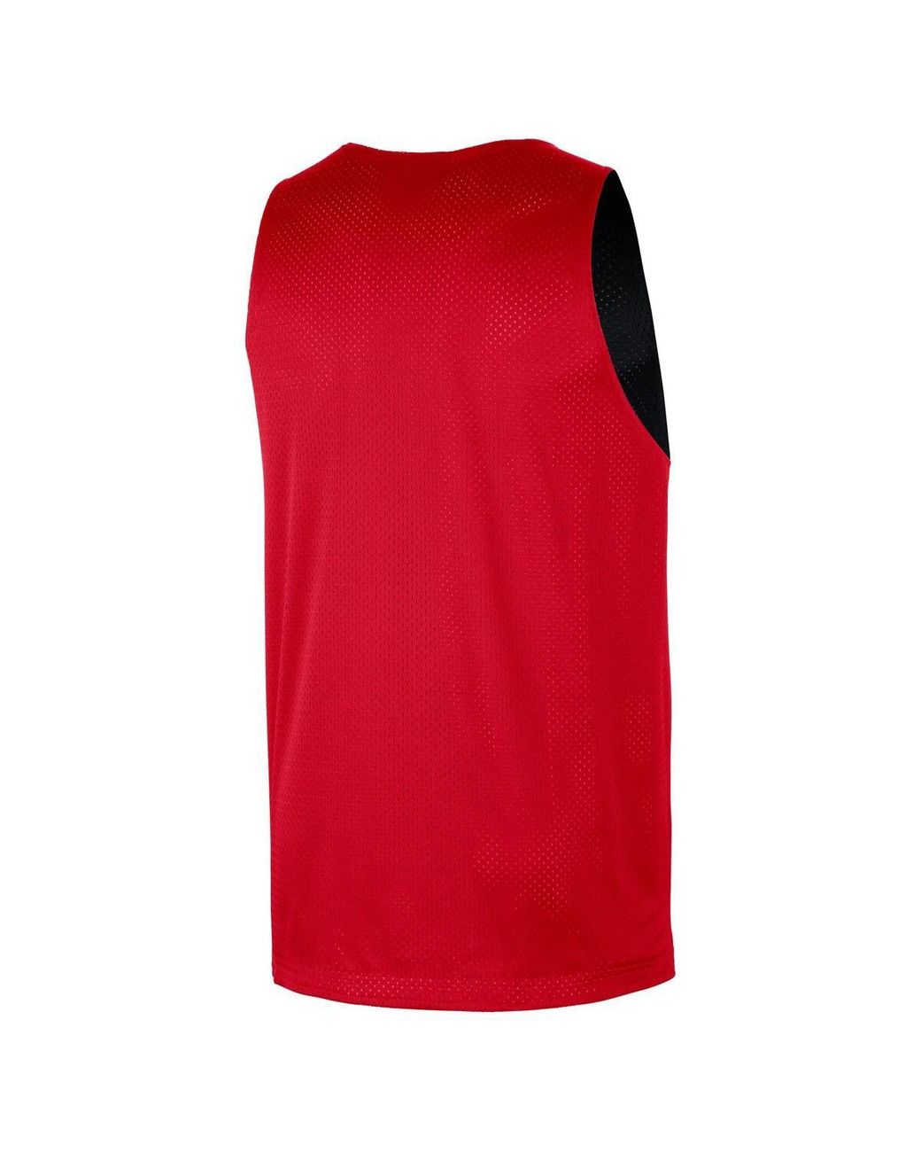 Nike Red/black Chicago Bullsâ Courtside Reversible Mesh Practice Jersey ...