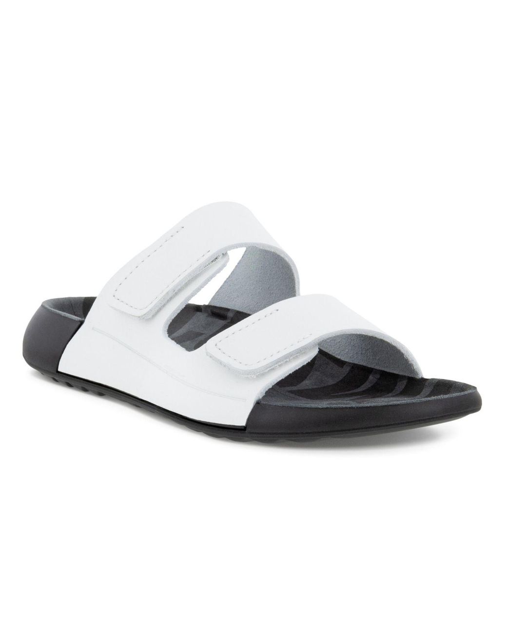 Ecco 2nd Cozmo Slide Sandals in White | Lyst Ecco 2nd Cozmo Slide Sandals in White | Lyst