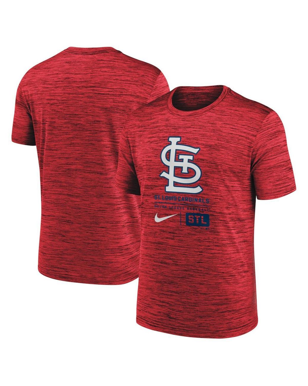 Nike St. Louis Cardinals Large Logo Velocity T-shirt in Red | Lyst