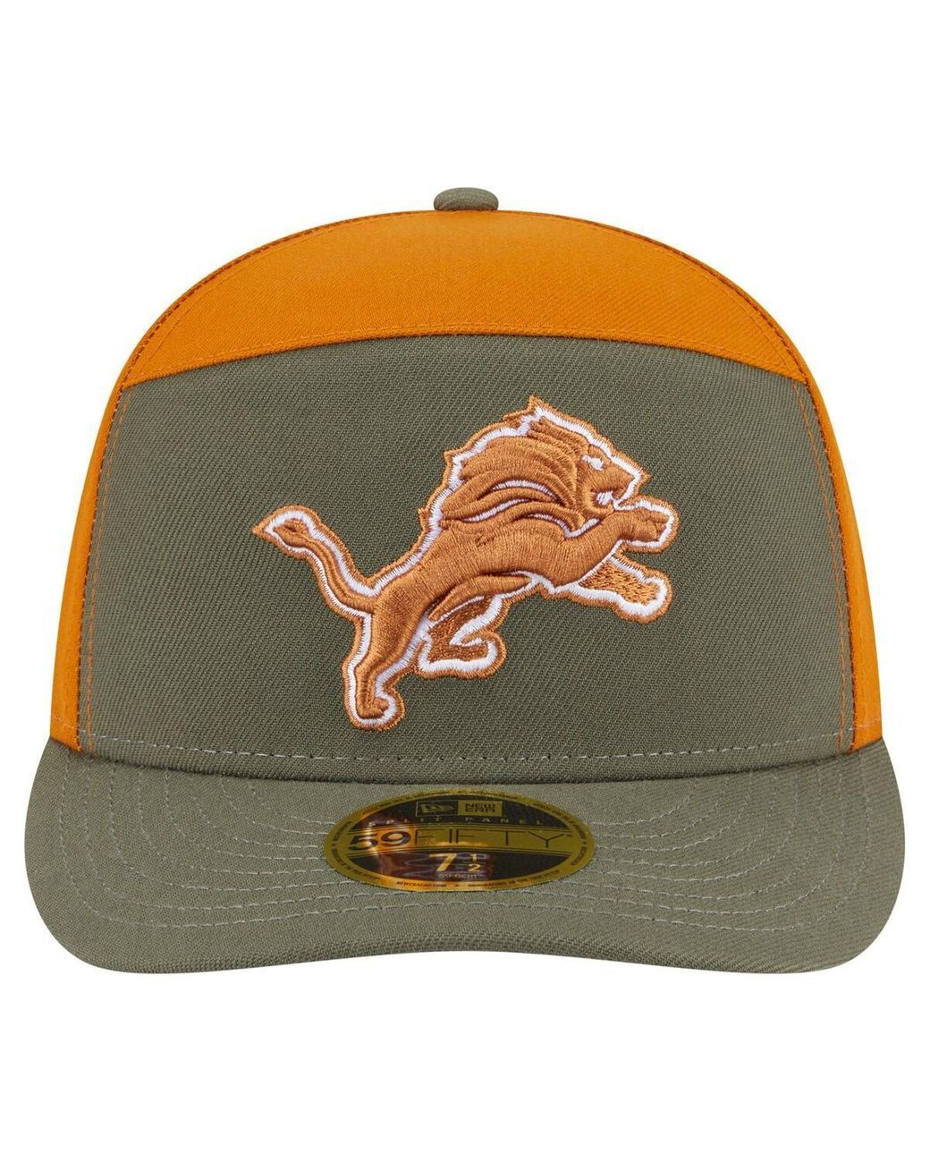 KTZ Olive/brown Detroit Lions Two-tone Color Pack Split Panel 59fifty ...