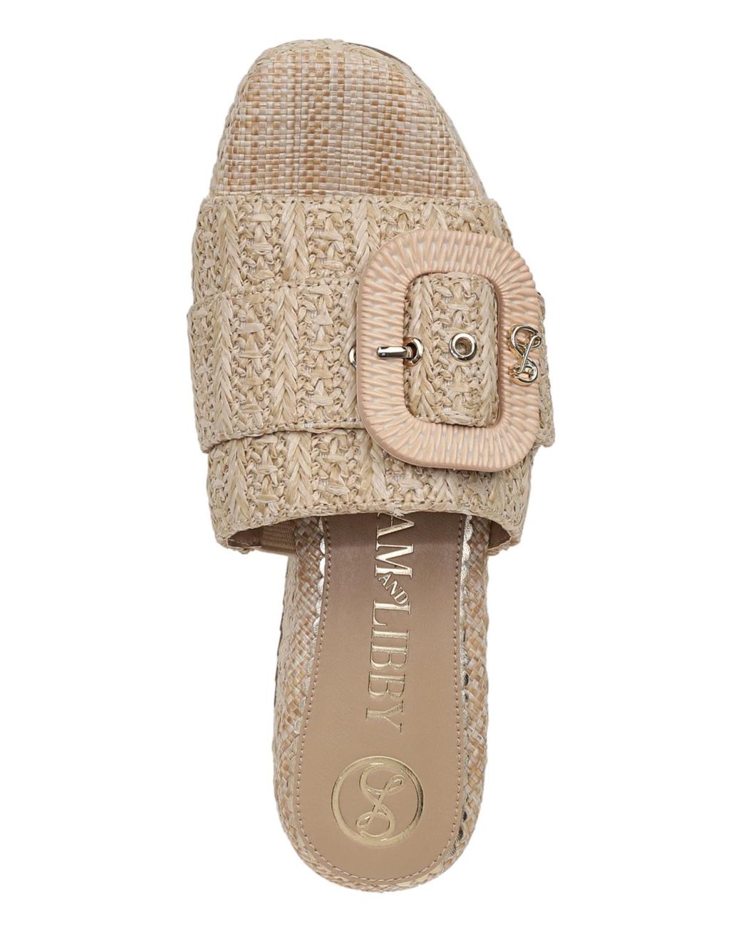 Sam & Libby Crysta Wedge Heel Sandals in White | Lyst