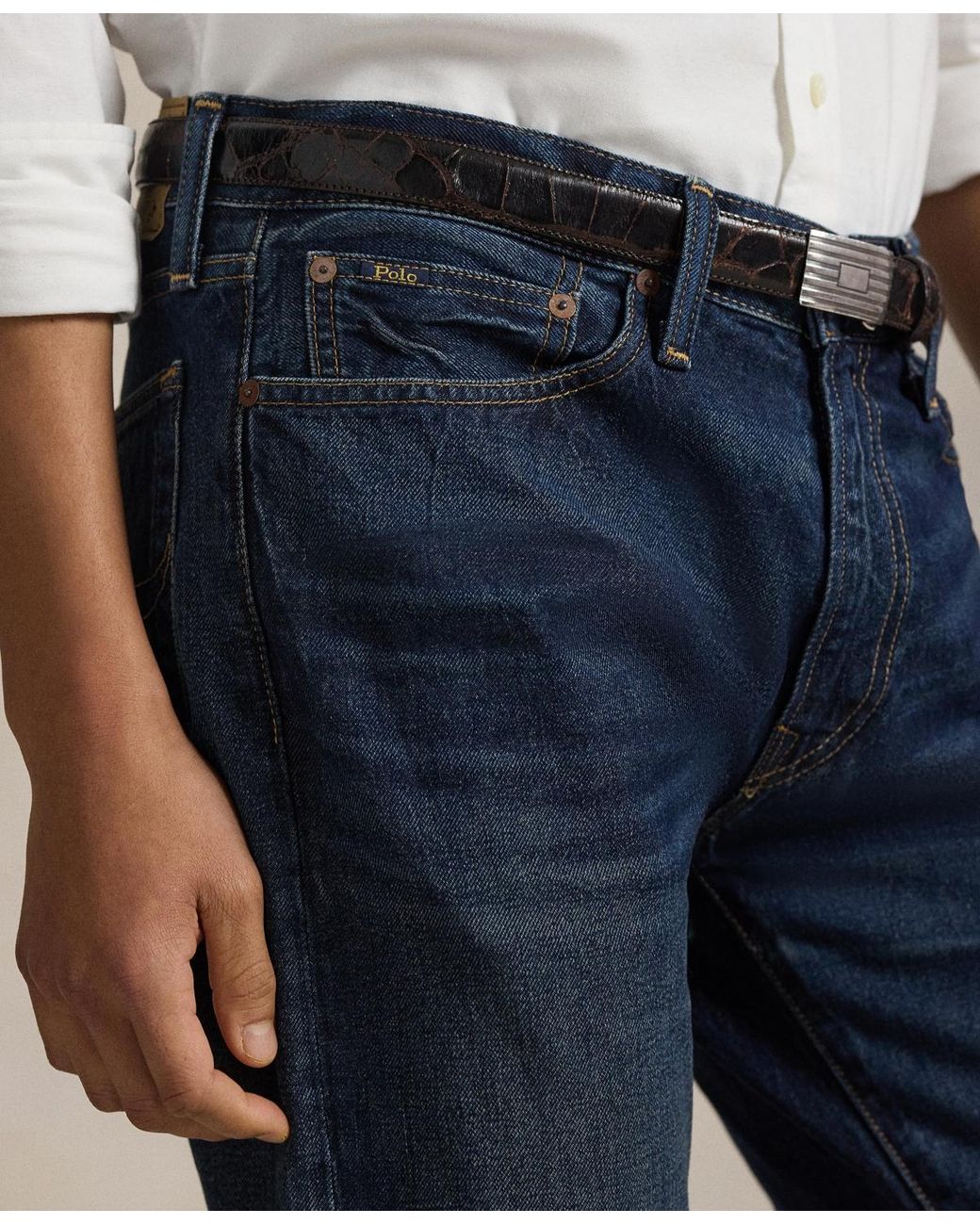 Polo Ralph Lauren Varick Slim Straight Jeans in Blue for Men | Lyst