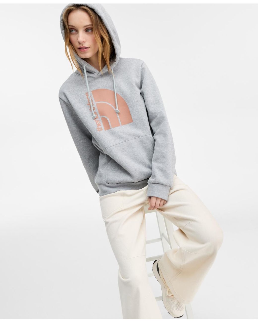 The North Face Evolution Jumbo Dome Hoodie in Gray | Lyst