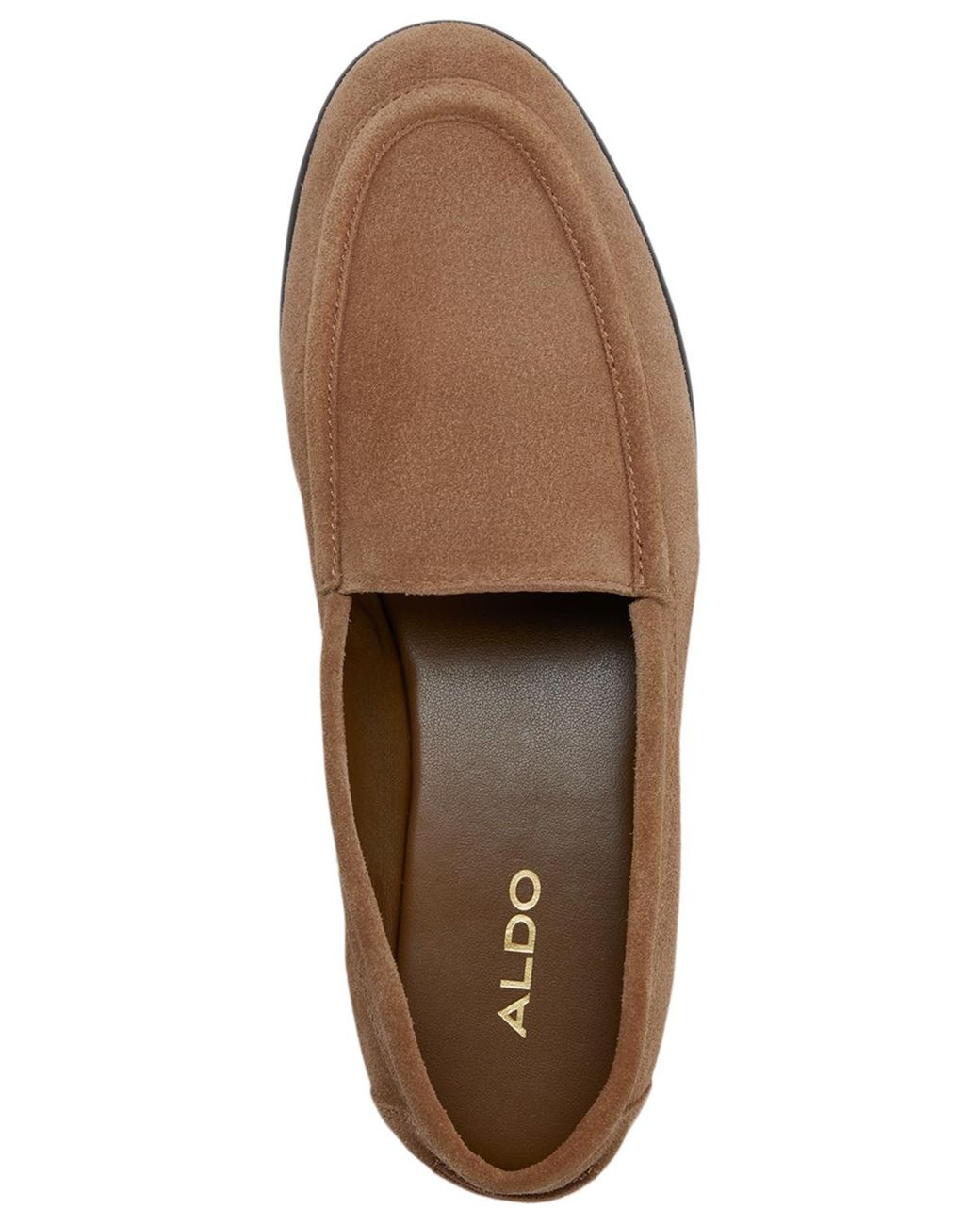 ALDO Ambar Almond Toe Loafers in Brown | Lyst