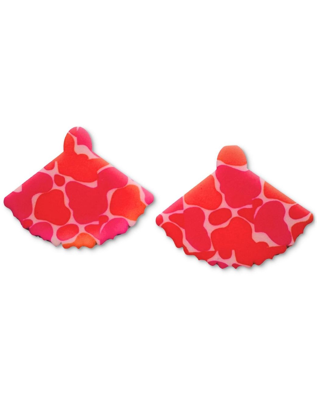Swanky Designs Liora Fan Stud Earrings in Red | Lyst