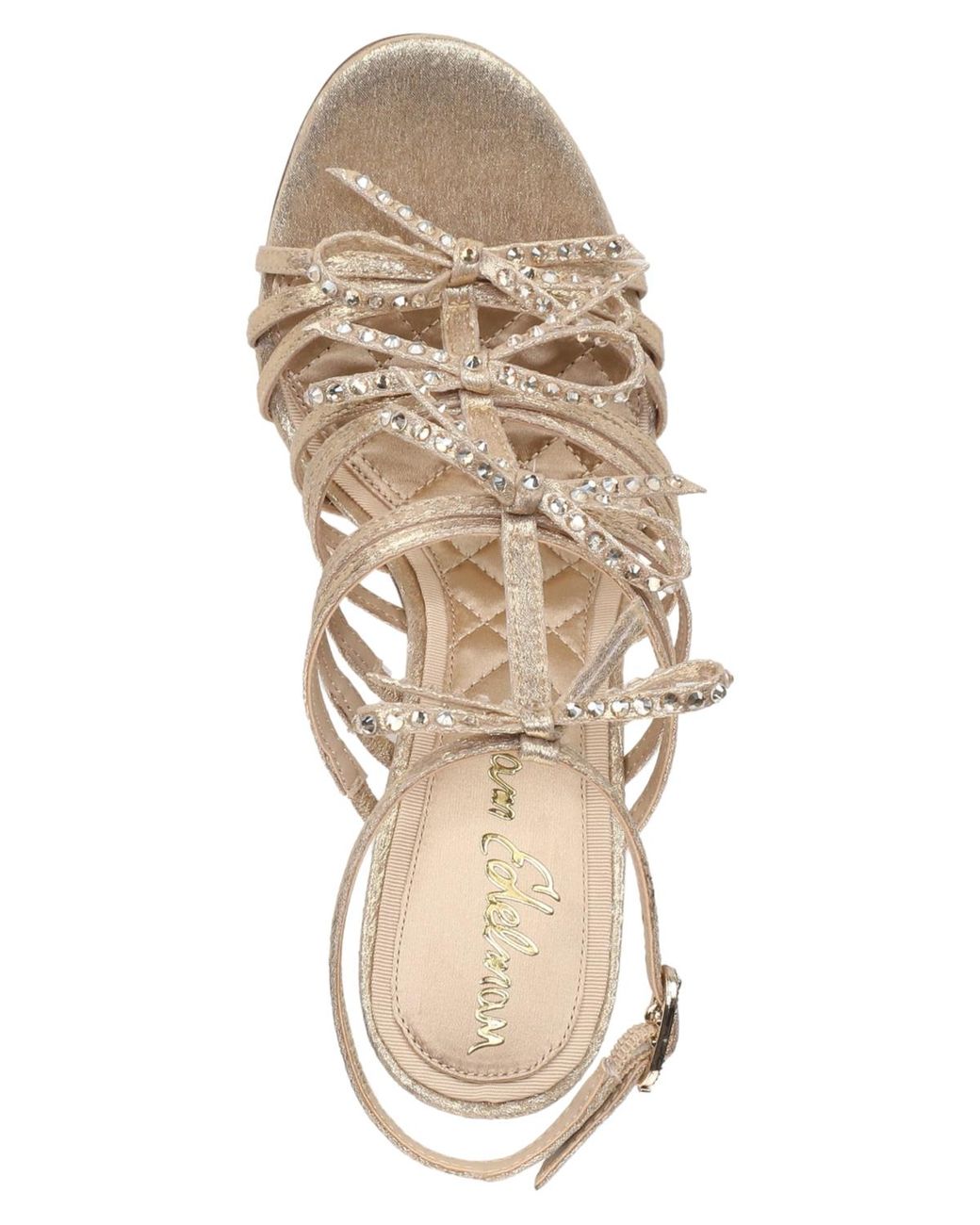 Sam Edelman Iman Strappy Sandals in Metallic | Lyst