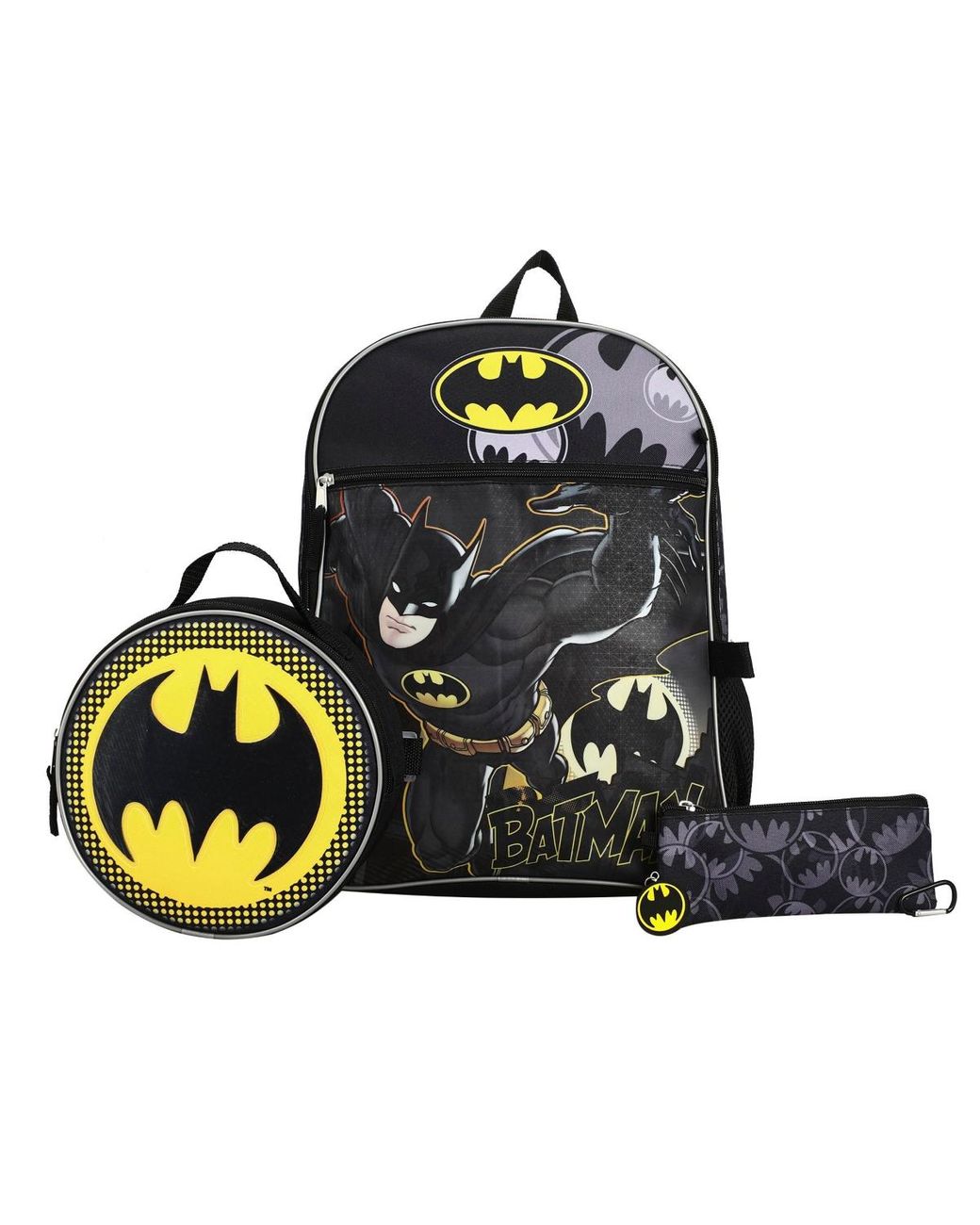 Dc Comics Dc Comic Book Batman Symbol 5-piece Backpack Accessory Set ...