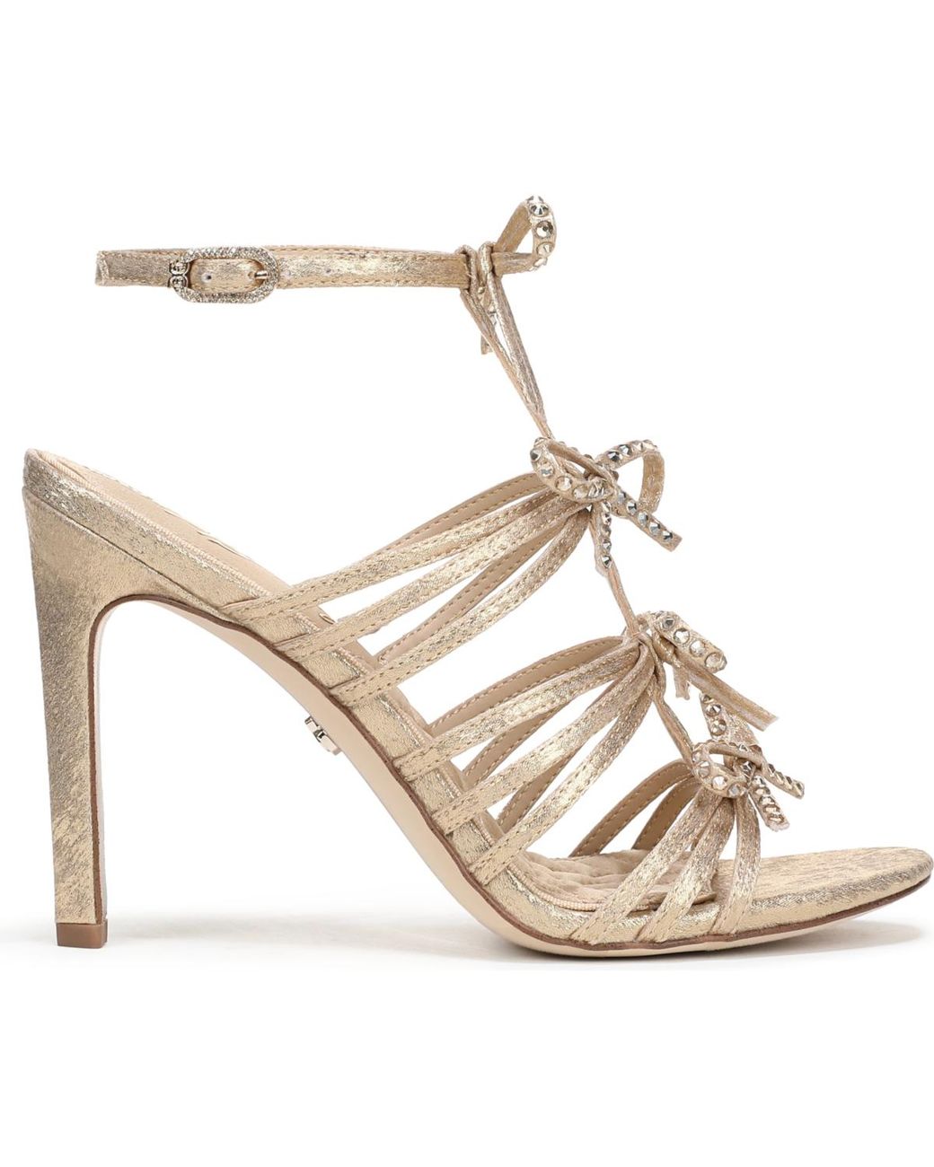 Sam Edelman Iman Strappy Sandals in Metallic | Lyst