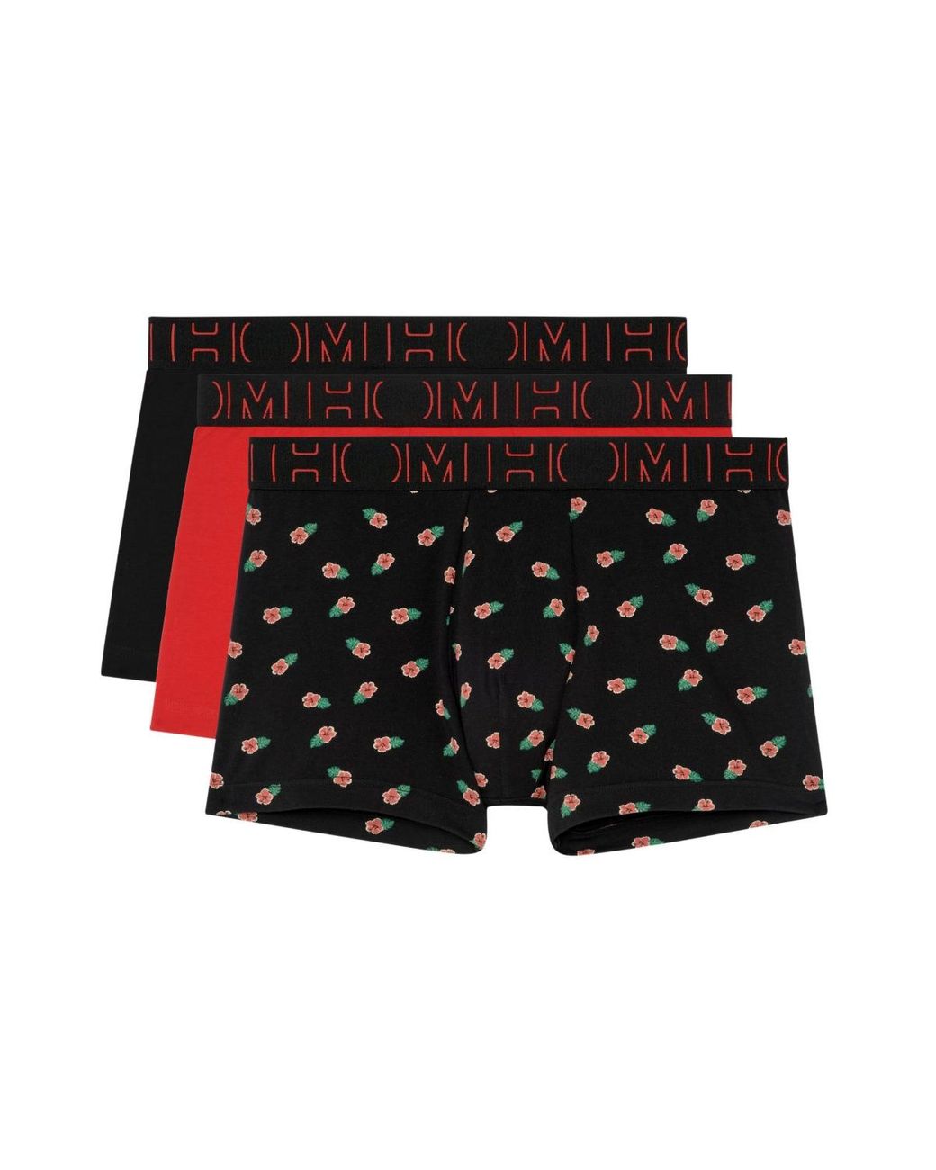 HOM USA Hiro #2 Boxer Briefs 3-pack in Red for Men | Lyst