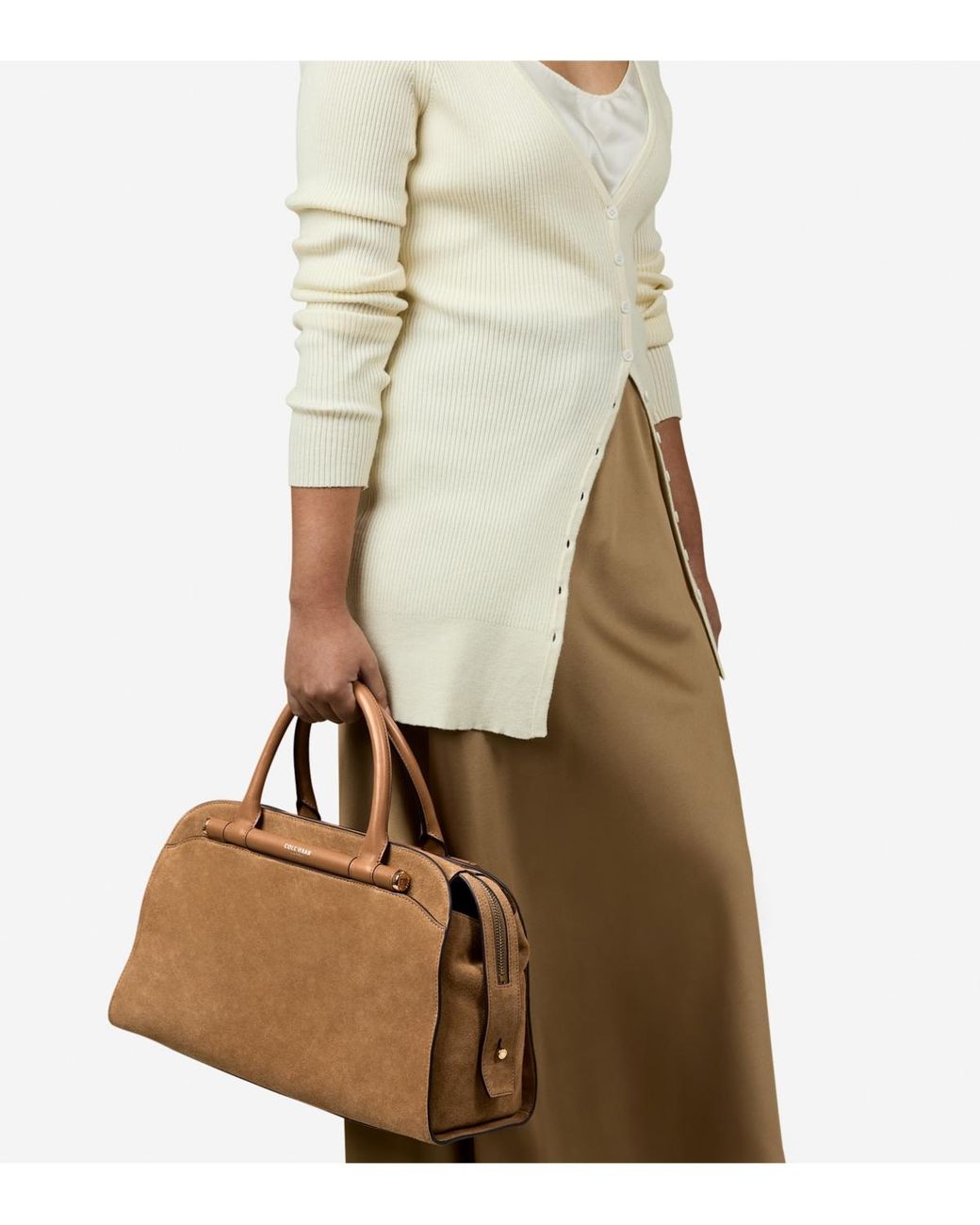 Cole Haan Catherine Satchel in Brown | Lyst