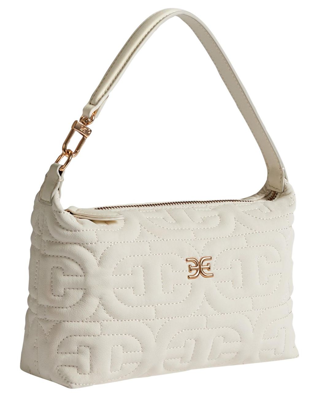 Sam Edelman Ethyl Top Zip Demi Small Shoulder Bag in Gray | Lyst