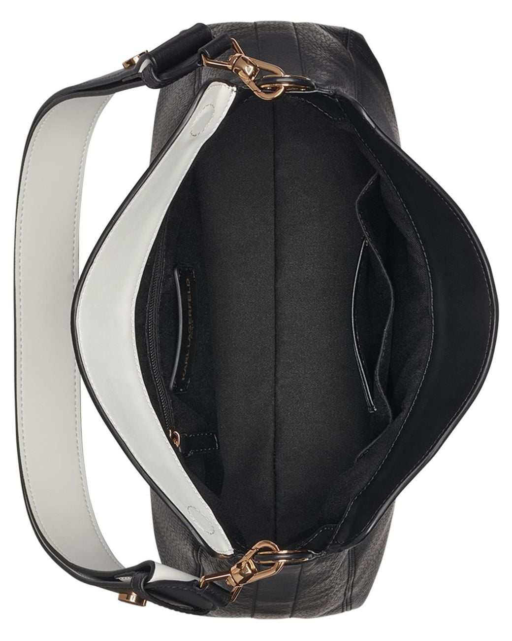 KARL LAGERFELD Nikole Crossbody Bag in Black | Lyst