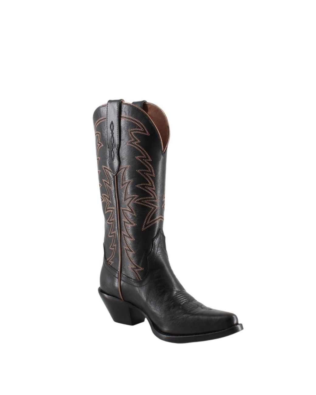 Buck & Brana Isabella Leather Cowgirl Boots in Black | Lyst