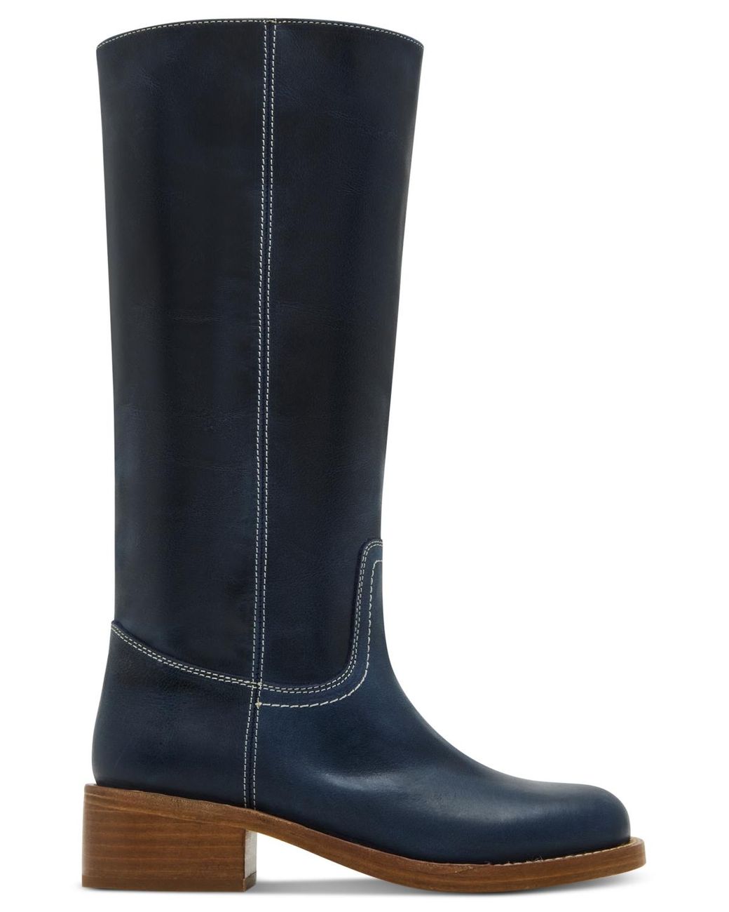 Steve Madden riggs Tall Square-toe Boots in Blue | Lyst