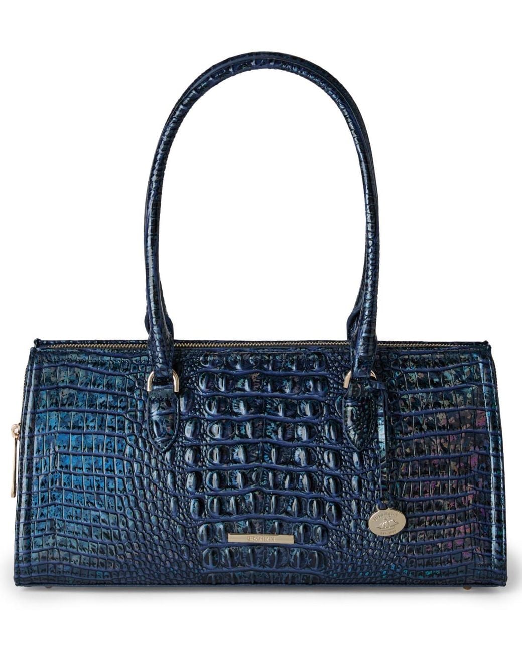 Brahmin Sophia Large Melbourne Satchel Bag in Blue | Lyst
