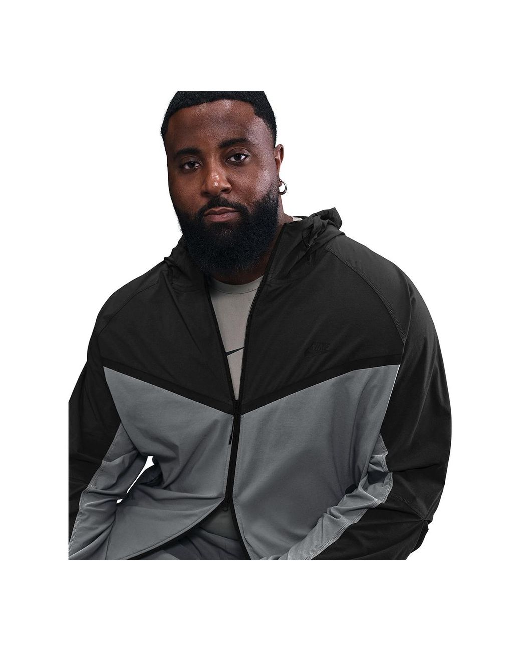 Nike Tech Woven Hooded Jacket in Black for Men | Lyst