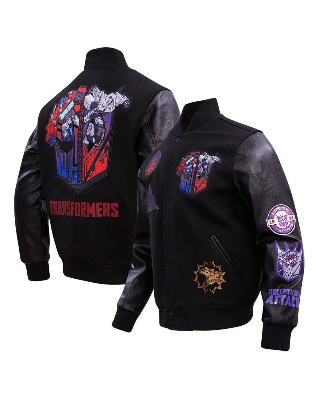 FREEZE MAX Transformers Autobots Vs. Decepticons Full-zip Varsity ...