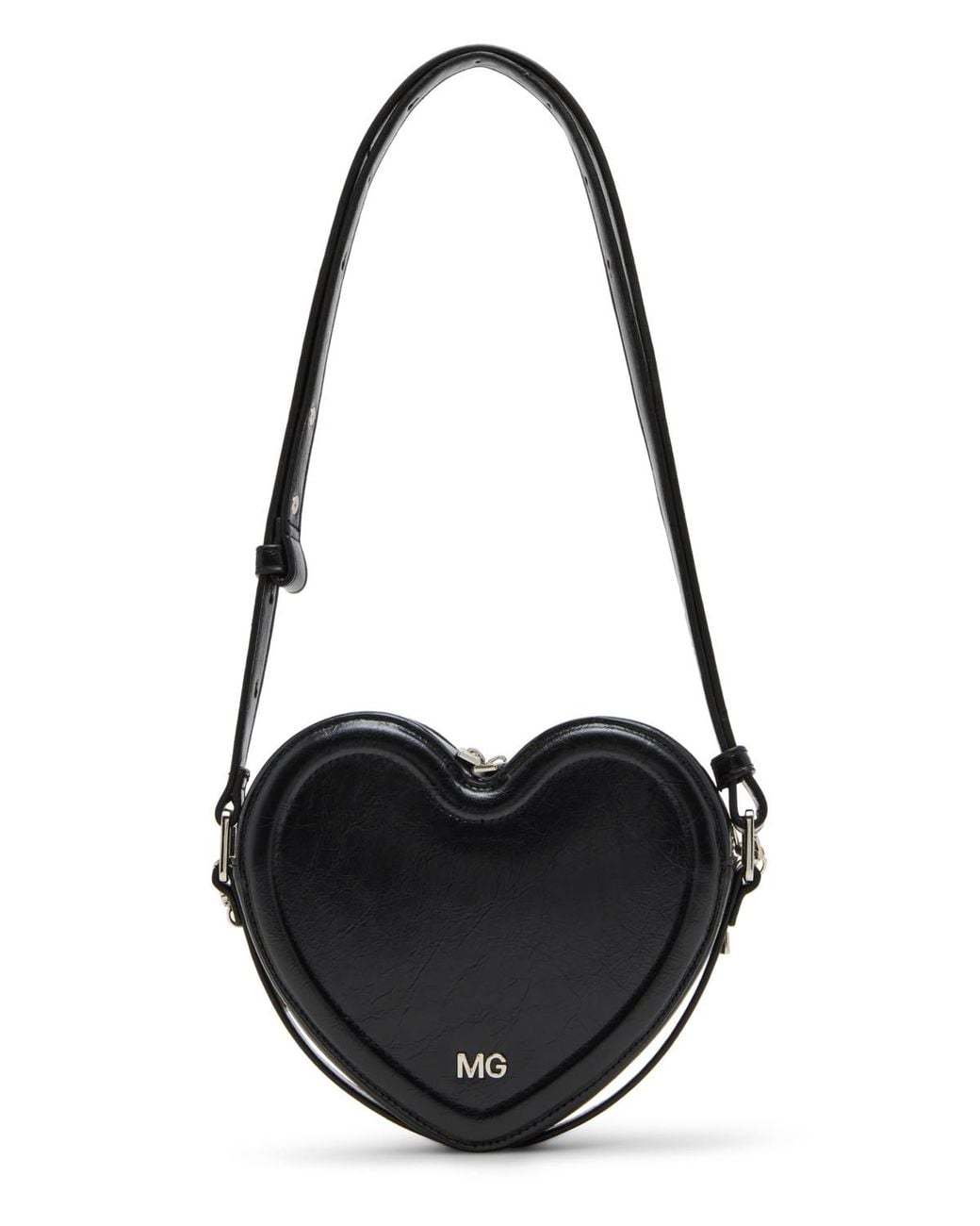 Madden Girl Fran Heart Crossbody Bag in Black | Lyst
