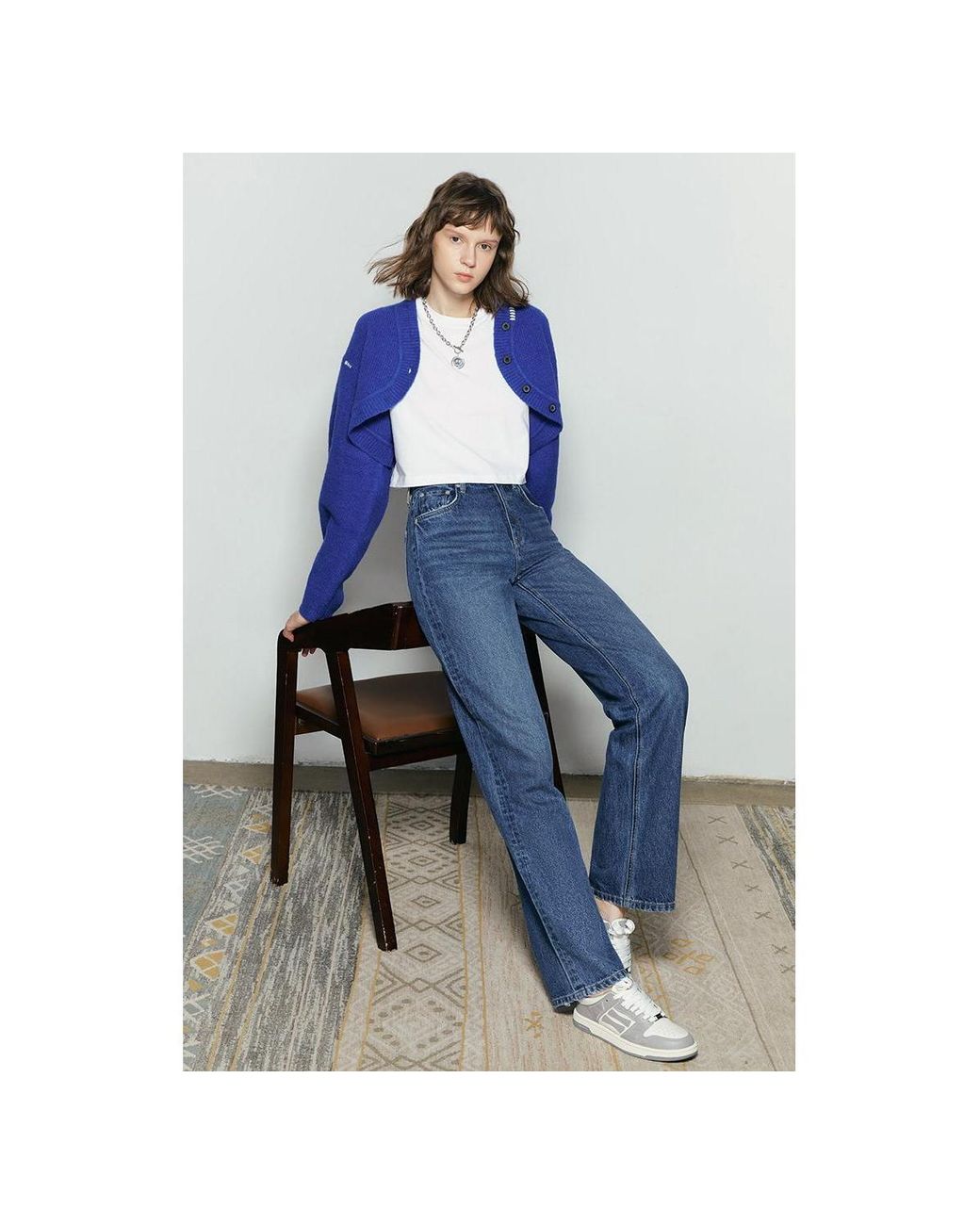 Hey Joanie Coney Island Whitefish High Rise Wide Jeans in Blue | Lyst