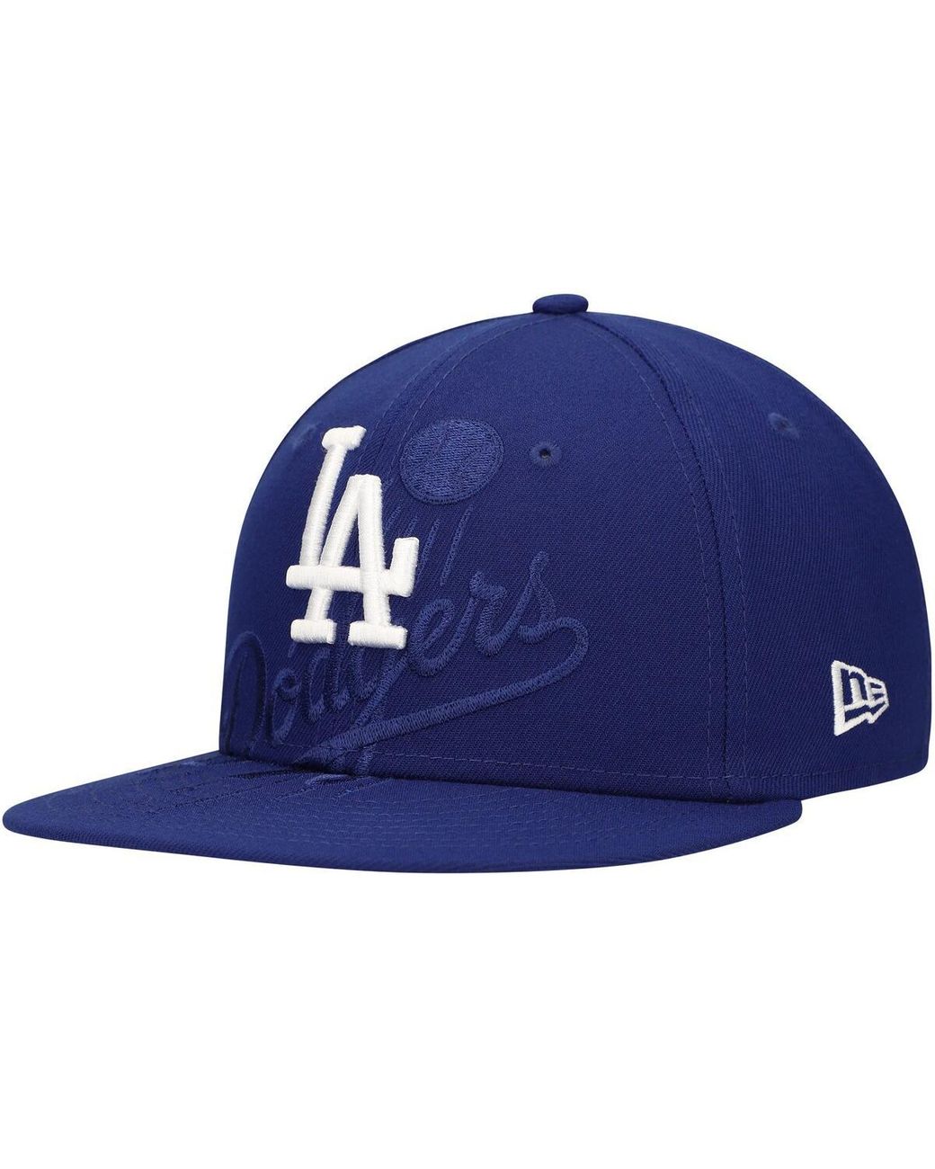 KTZ Los Angeles Dodgers Shadow Logo 59fifty Fitted Hat in Blue for Men ...