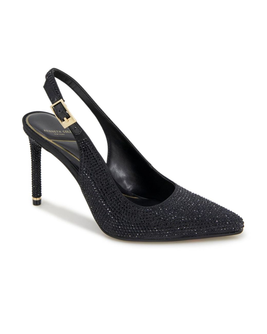 Kenneth Cole Quinnly Sling Crystal Pumps in Black | Lyst