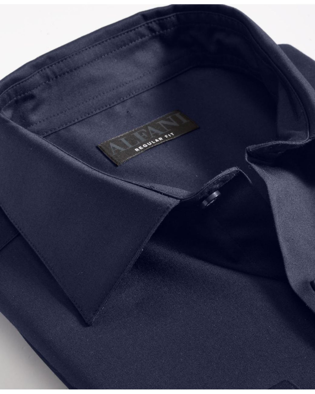 Alfani Regular-fit Temperature Regulating Solid Dress Shirt in Blue for ...