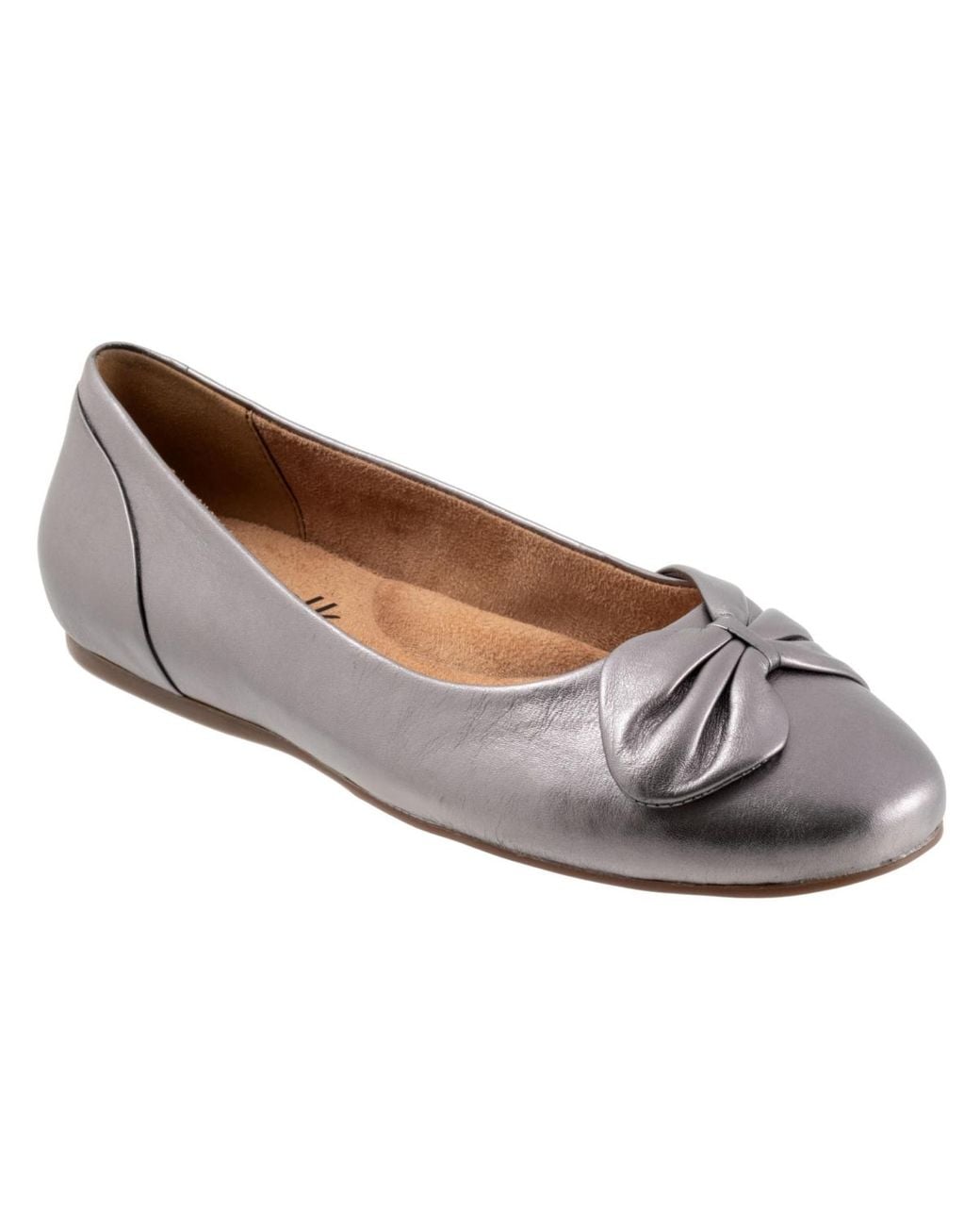 Softwalk Sofia Flat in Gray | Lyst