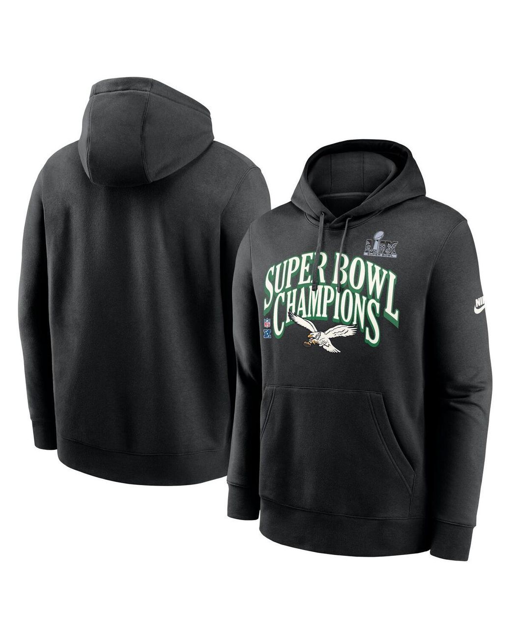Nike Philadelphia Eagles Super Bowl Lix Champions Retro Logo Fleece ...