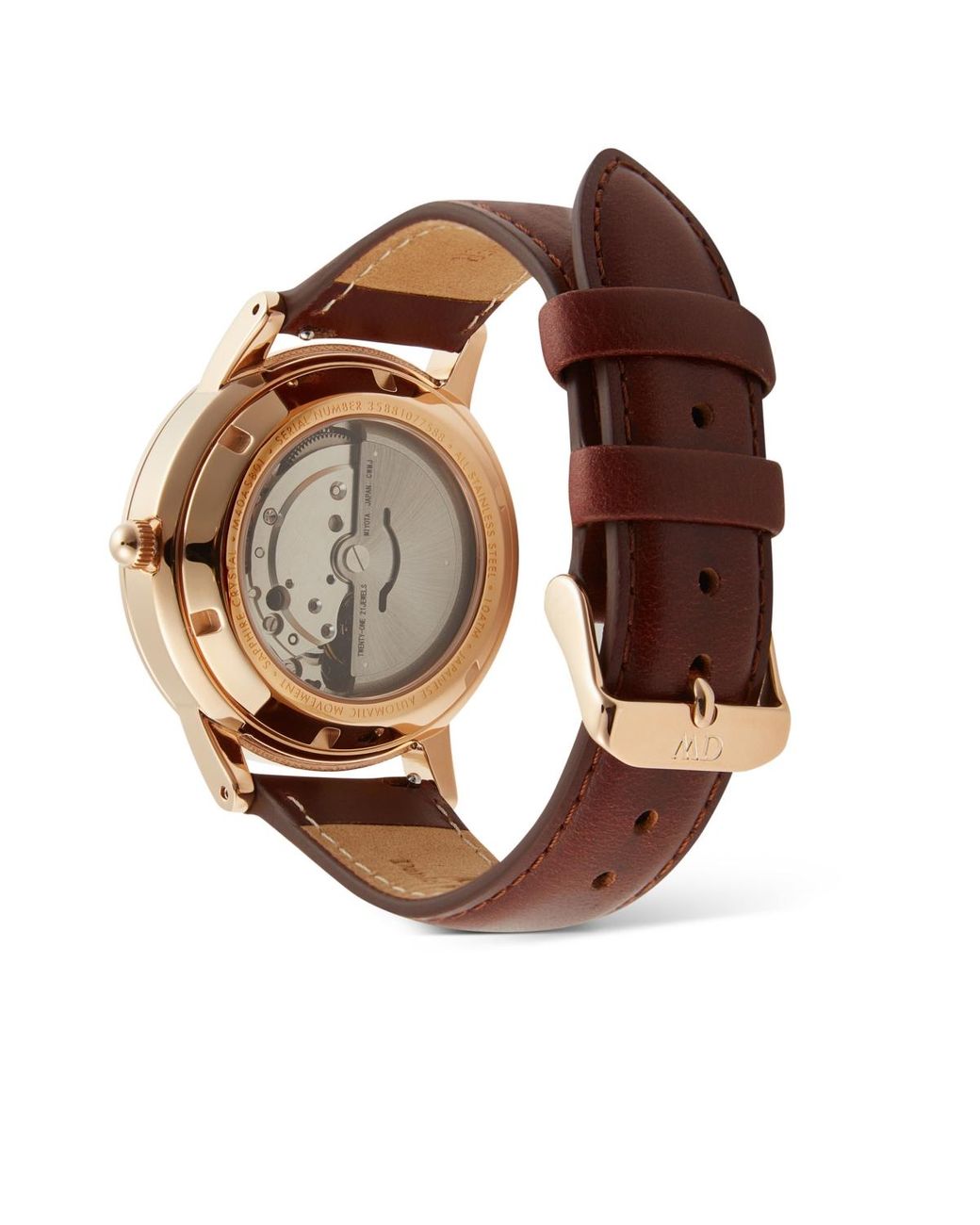 Daniel Wellington Automatic Genuine Italian Chrome-free Leather Watch ...