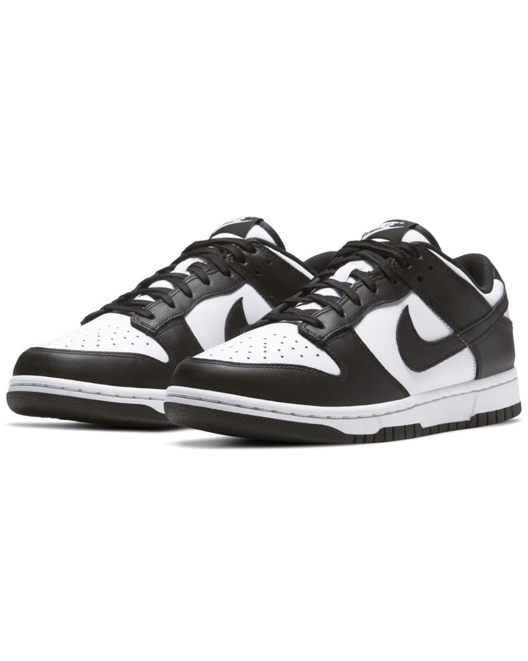 Nike Dunk Low Casual Sneakers From Finish Line in Black | Lyst