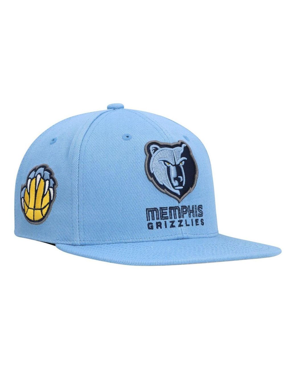 Mitchell & Ness Light Blue Memphis Grizzlies Side Core 2.0 Snapback Hat ...