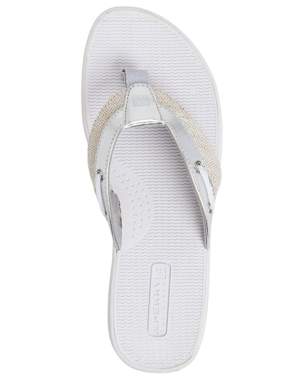 Sperry Top-Sider Sable Fish Thong Slip-on Sandals in White | Lyst