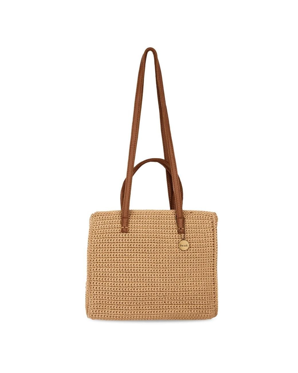 The Sak Crochet Sable Tote in Natural | Lyst
