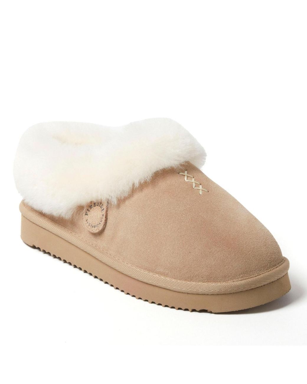 Dearfoams Fireside By Adelaide Genuine Shearling Clog Slipper in ...