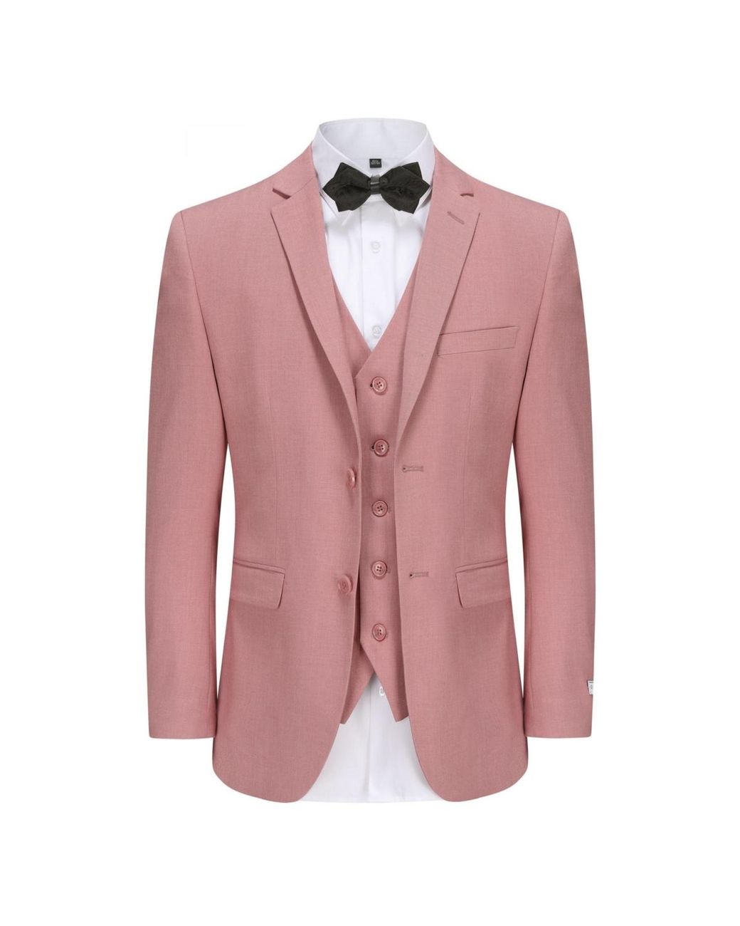 Gino Vitale Skinny Fit 3-piece Suit in Pink for Men | Lyst