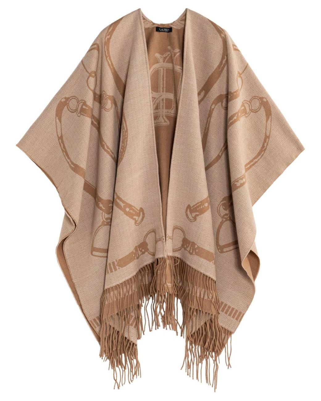 Ralph Lauren Equestrian Oversized Ruana in Brown | Lyst