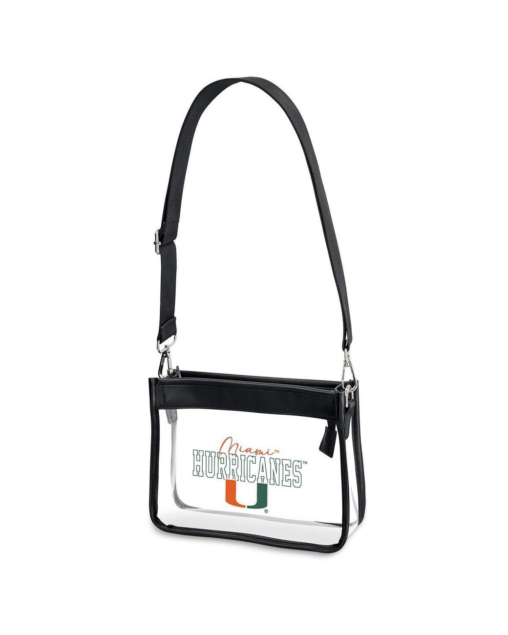 WEAR by Erin Andrews Miami Hurricanes Plastic Chain Mini Crossbody in ...