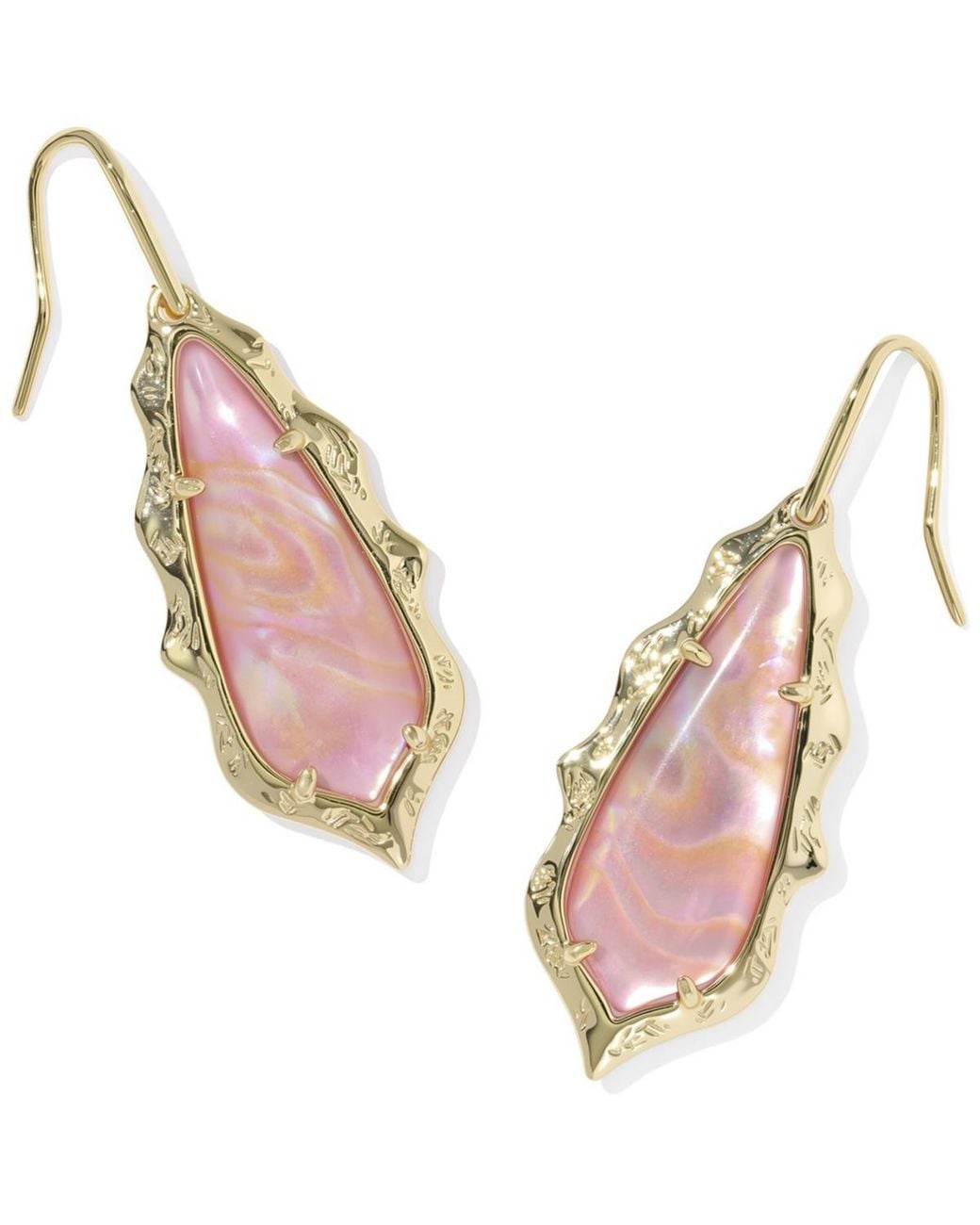 Kendra Scott Imitation Pearl And 14k Gold Over Brass Adriana Scallop ...