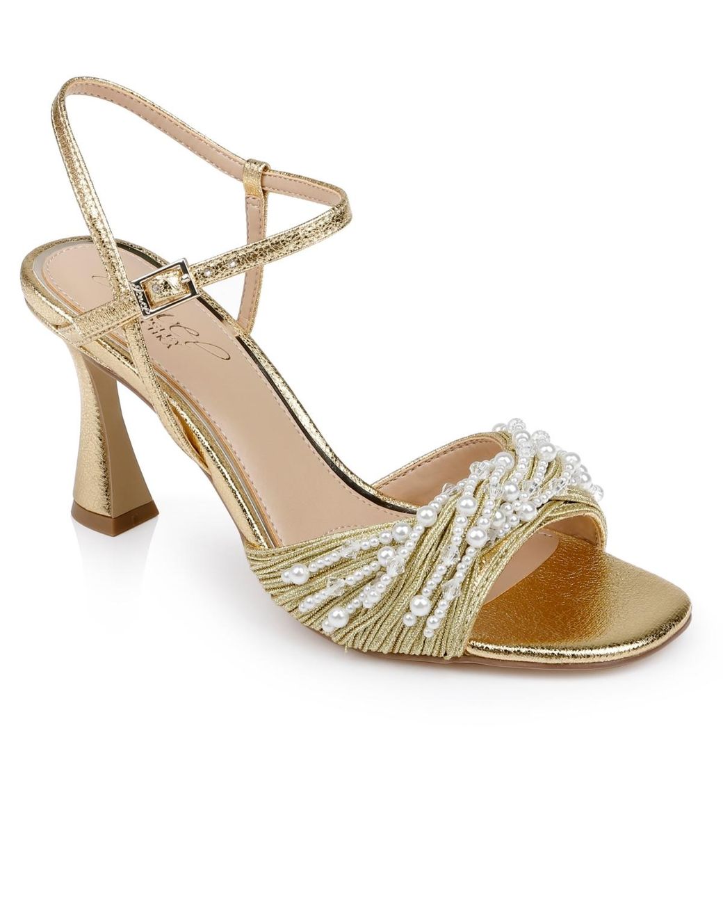 Badgley Mischka Fanny Dress Sandals in Metallic | Lyst
