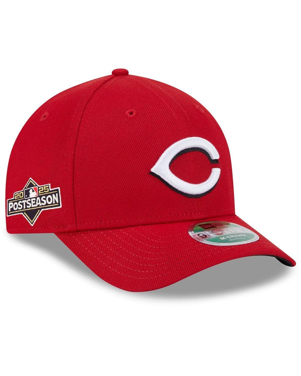 KTZ Cincinnati S 2025 Mlb Postseason Side Patch 9forty Adjustable Hat ...