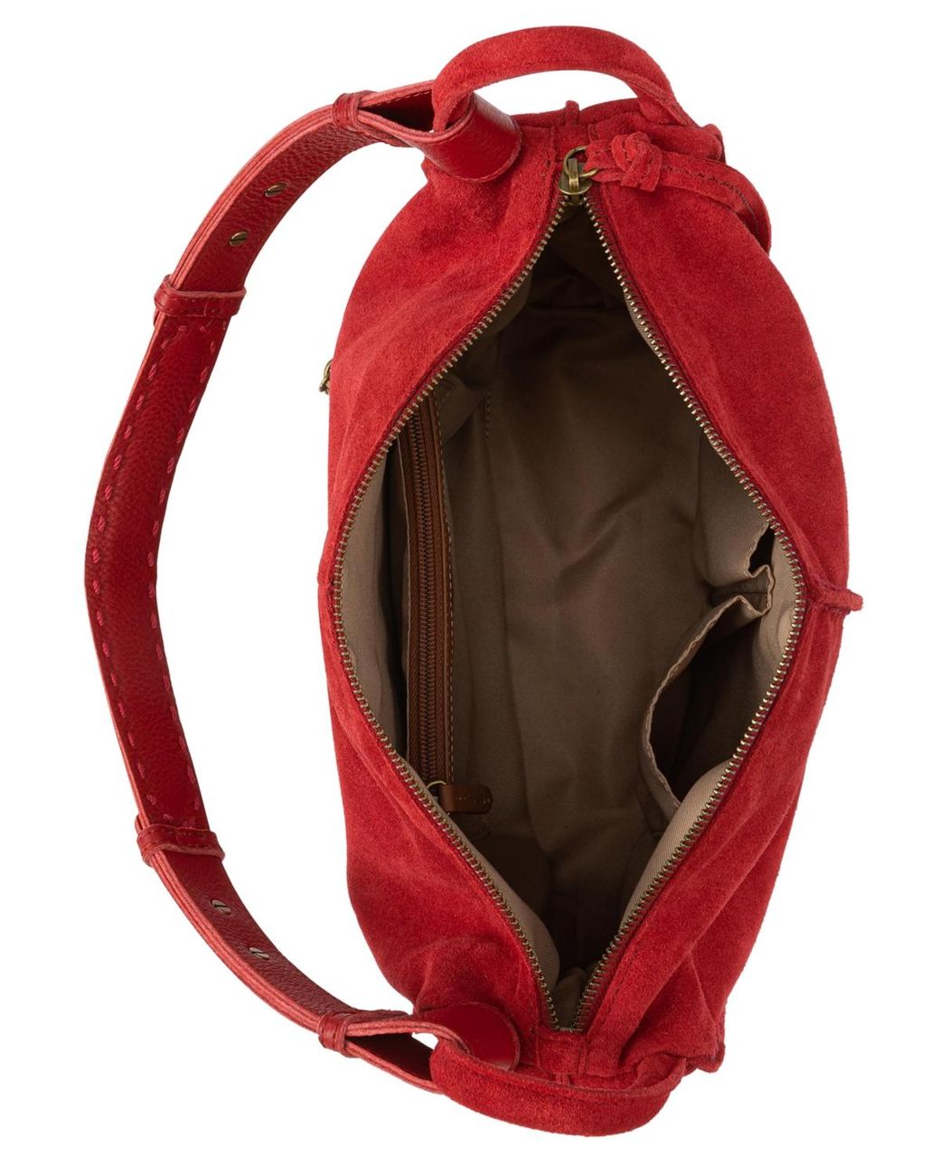 The Sak Los Feliz Leather Medium Hobo Bag in Red | Lyst