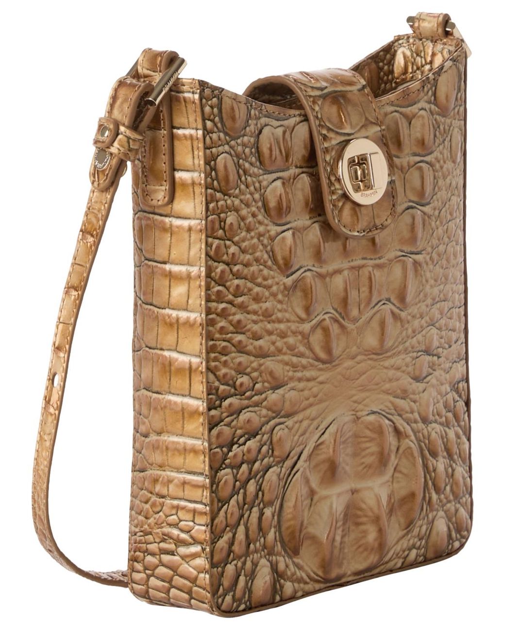 Brahmin Marley Melbourne Mini Leather Crossbody Bag in Brown | Lyst