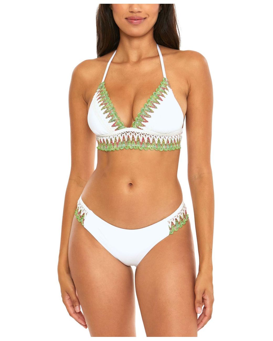 Becca Layla Crochet Halter Bikini Top And Matching Bottoms Created For