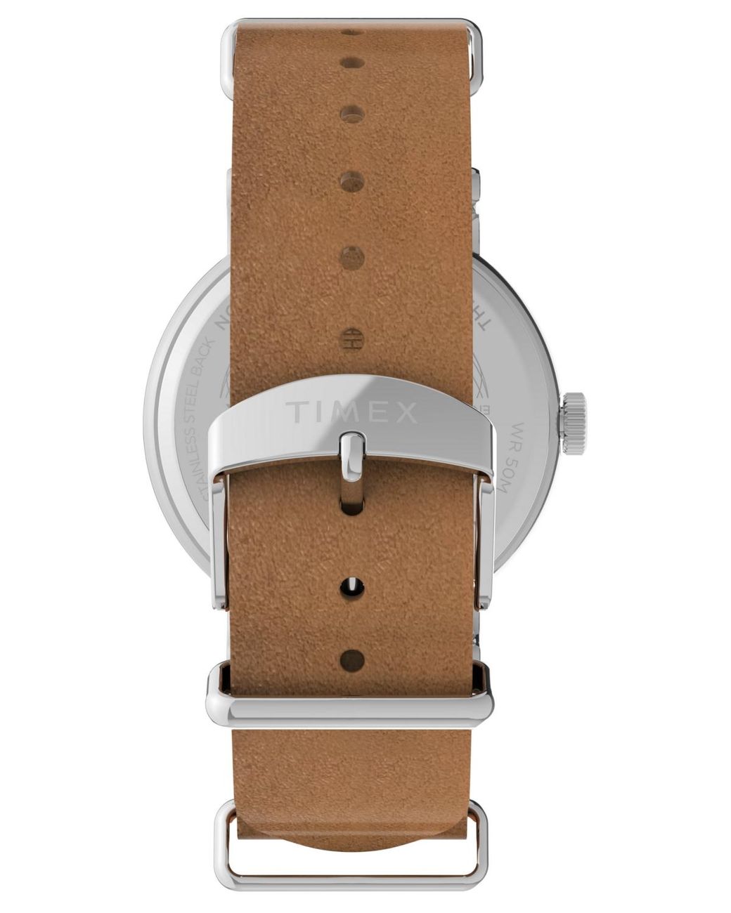 Timex Analog Leather Strap Watch in Blue for Men | Lyst